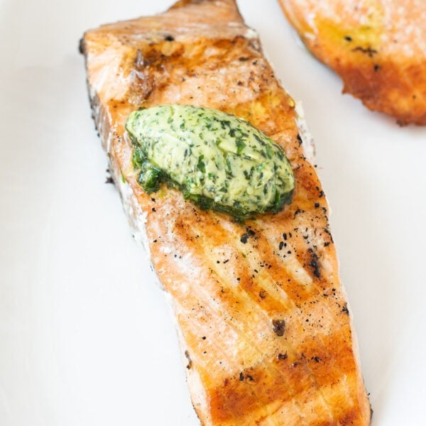 Grilled Salmon with Basil Butter Recipe - Kitchen Swagger