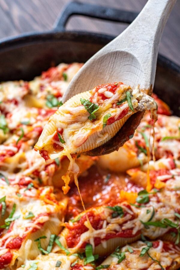 Sausage Stuffed Shells - Kitchen Swagger