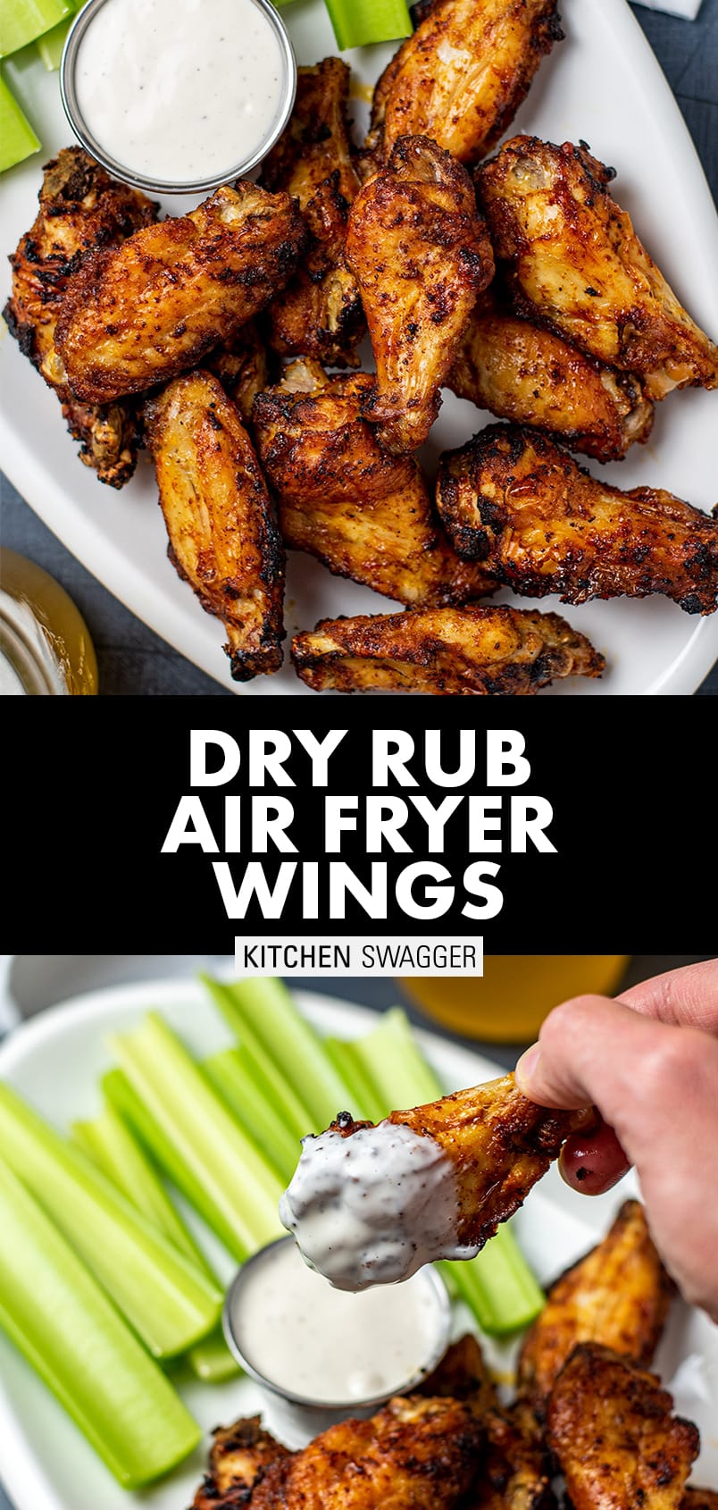 Air Fryer Chicken Wings Recipe - Kitchen Swagger