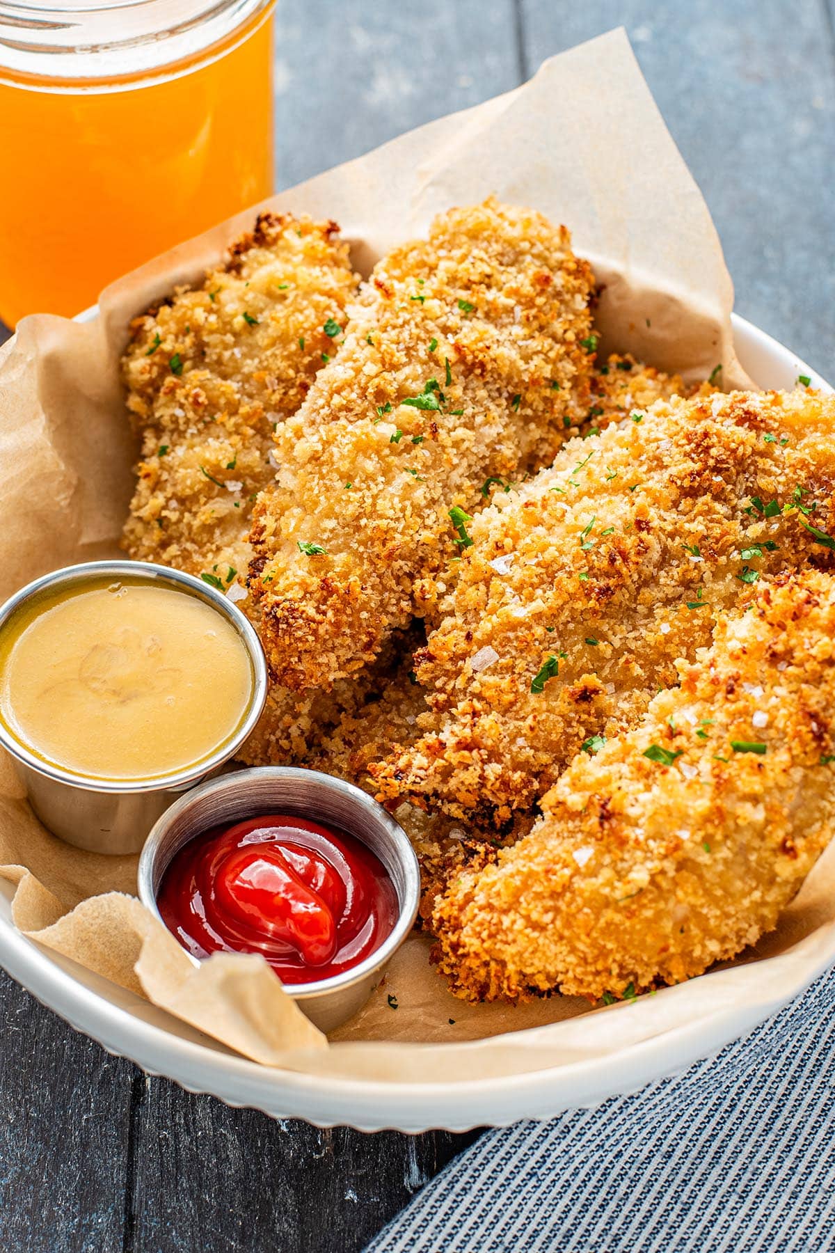 Baked Honey Mustard Chicken Tenders - Kitchen Swagger