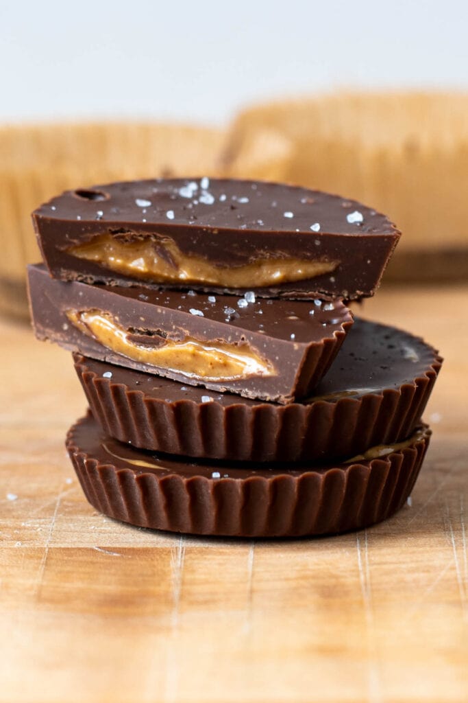 2-Ingredient Peanut Butter Cups - Kitchen Swagger