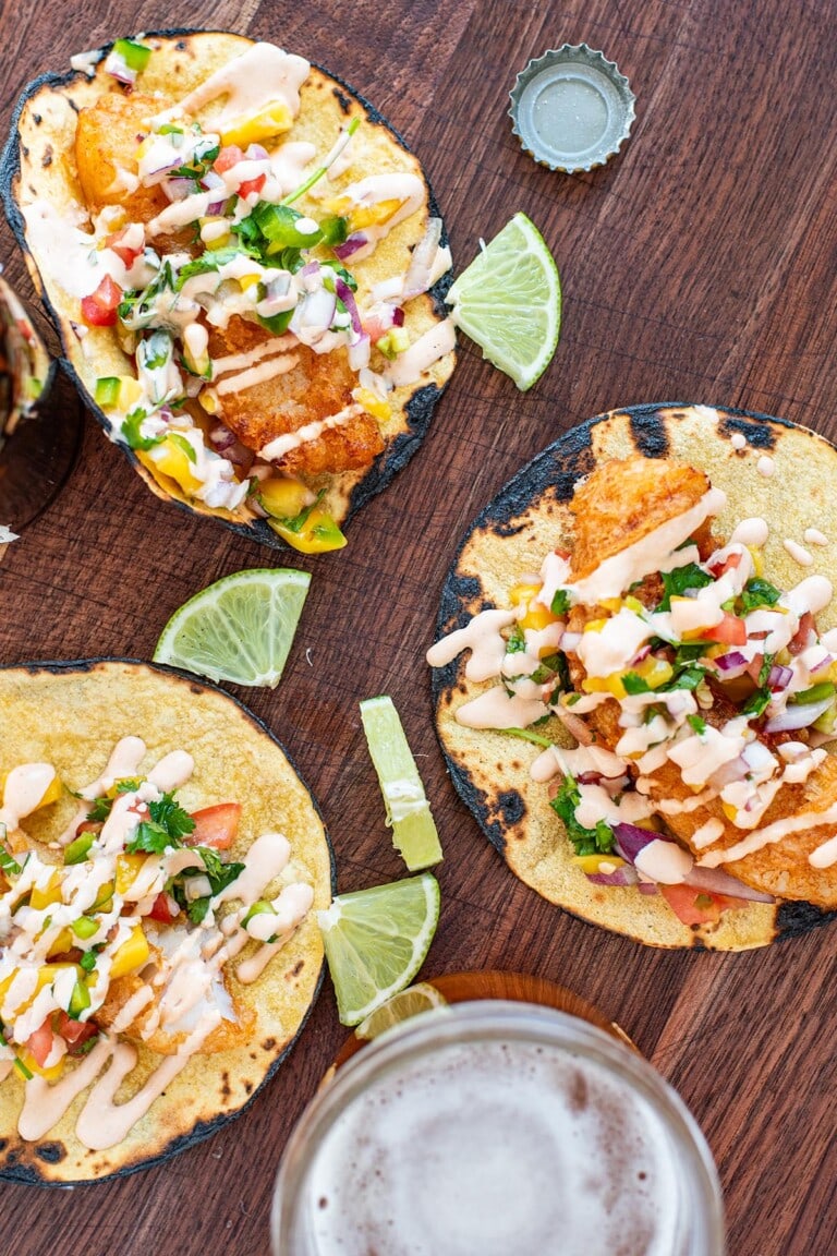 Baja-Style Fish Tacos - Kitchen Swagger